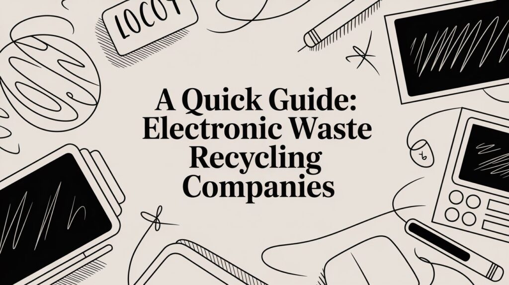 A Quick Guide to Local and Nationwide Electronic Waste Recycling Companies